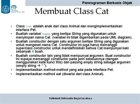 pemrograman berbasis objek praktikum class abstract dan interface