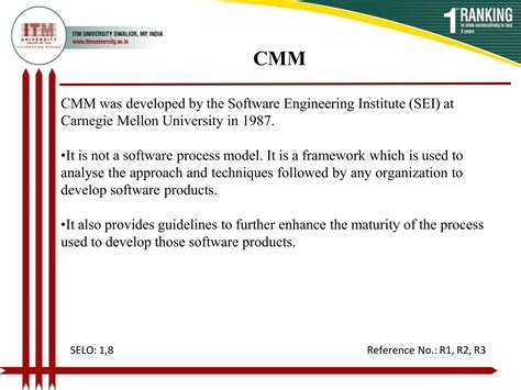 The Sei Capability Maturity Model Cmm Lecture 10docx Business