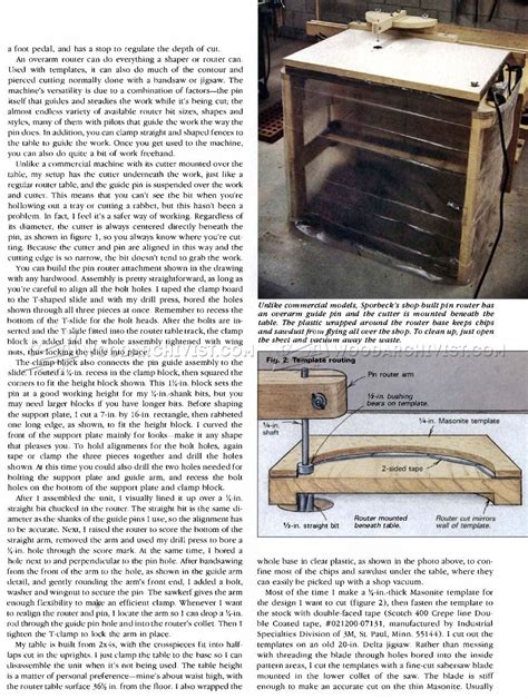 DIY Pin Router WoodArchivist