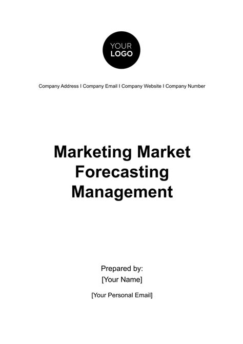 Free Marketing Market Forecasting Management Template To Edit Online