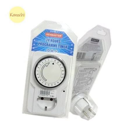 Jual Stop Kontak Timer Listrik Timer Analog Kenmaster 24 Jam Shopee
