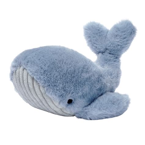 Lambs And Ivy Plush Stuffed Whale Bubbles And Squirt Soft Blue Plush