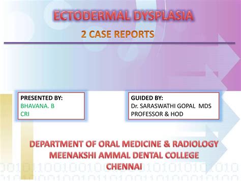 Ectodermal Dysplasia Pptx