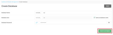 How To Create A Mysql Database In Directadmin Knowledgebase