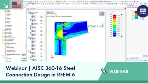 Webinar Aisc 360 16 Steel Connection Design In Rfem 6 Youtube