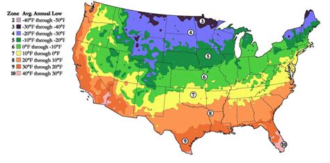 Plant Hardiness Growing Zones Usda Plant Hardiness Zone Map Eiyr