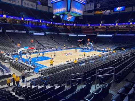 Paycom Center Section 108 Row Q Home Of Oklahoma City Thunder Oklahoma City Blue Page 1