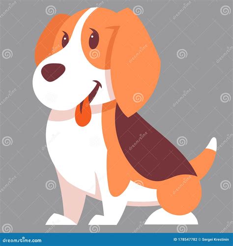 Sitting Beagle Dog Stock Vector Illustration Of Drawing 178547782