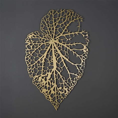 Metal Leaf Wall Art Metal Wall Decor Metal Wall Art Home Decor Gold
