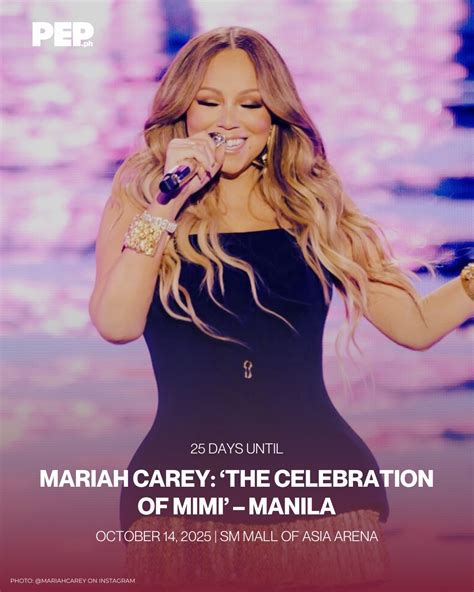 Pepph Only 25 Days Left Before Mariah Carey Graces Manila With The