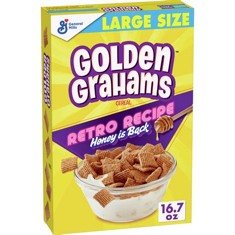 Golden Grahams Cereal Graham Cracker Taste Whole Grain 16 7 Oz