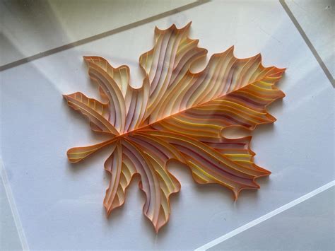 Paper Quilled Leaf Fall Art Quilling Artwork Etsy