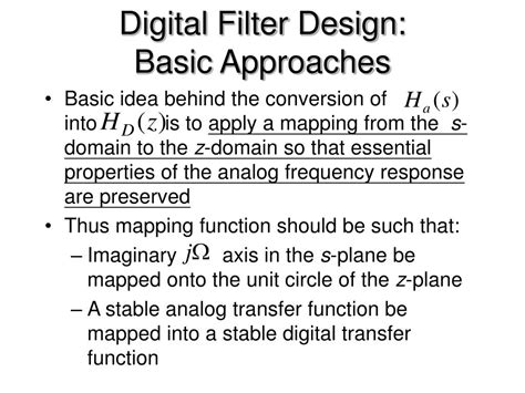 PPT IIR Filter Design Basic Approaches PowerPoint Presentation Free Download ID