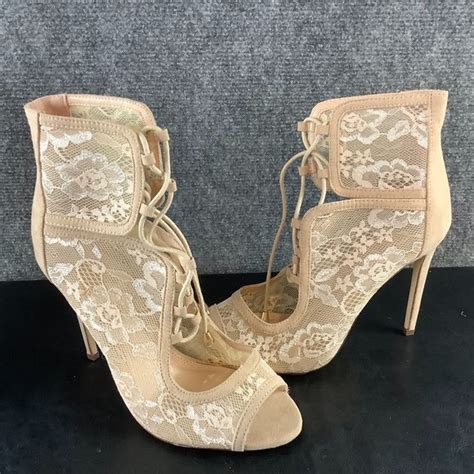 Liliana Shoes Liliana Barbara Nude High Heel Ankle Boots New In Box Poshmark