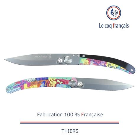 Couteau Stylisé Pop Your Life Le Coq Français X Pepop
