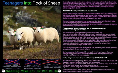 Teenagers Into A Flock Of Sheep Tf Tg Cap By Hikens On Deviantart
