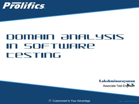 Domain Analysis In Software Testing Ppt