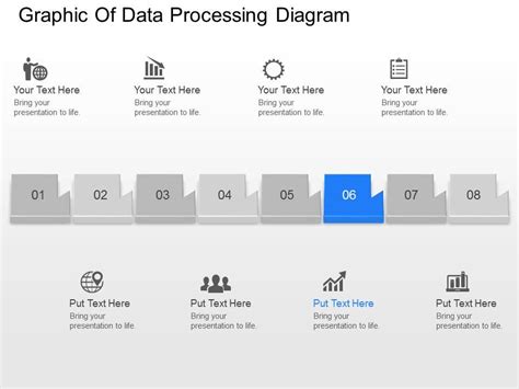 En Graphic Of Data Processing Diagram Powerpoint Template PowerPoint Slide Template