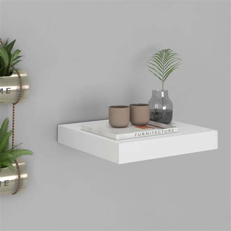 Fehér Mdf Lebegő Fali Polc 23 X 23 5 X 3 8 Cm Vatera Hu