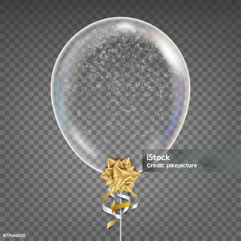 투명 한 풍선 벡터입니다 눈송이입니다 금 활입니다 공중에 빛나는 깨끗 한 발 롱 축제 생일 파티 장식 디자인 휴일 고립 된 그림