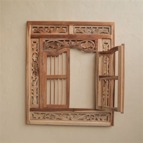 Mirror And Window Frame Ethnic Motif Bali Roomidecor