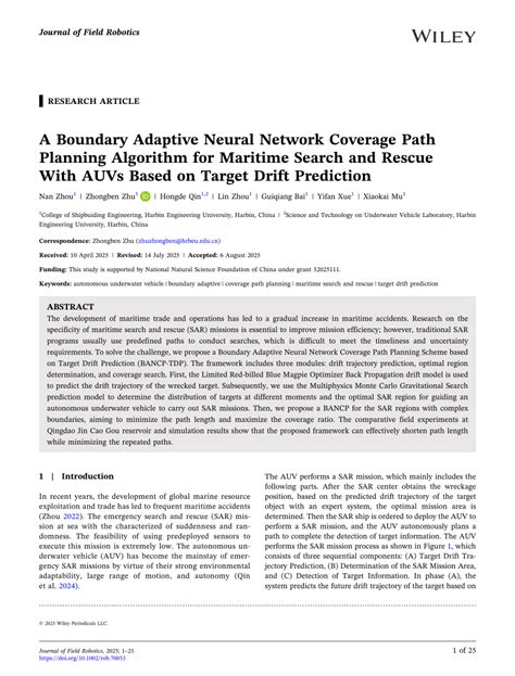 A Boundary Adaptive Neural Network Coverage Path Planning Algorithm For Maritime Search And