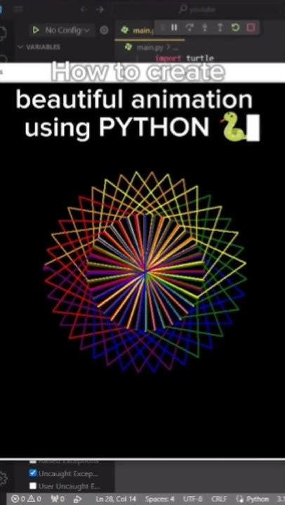 tutor how to create beautiful animation using python 🐍 coding python