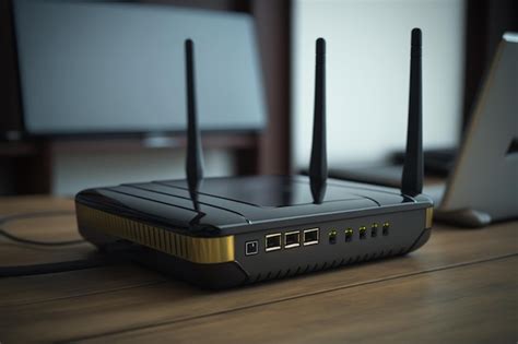 Premium Photo Router On The Table Router Is A Device That Forwards Data Packets Between