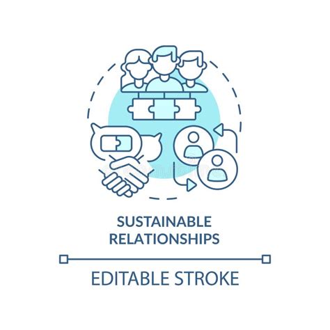 Sustainable Relationships Turquoise Concept Icon Stock Vector Illustration Of Relationship