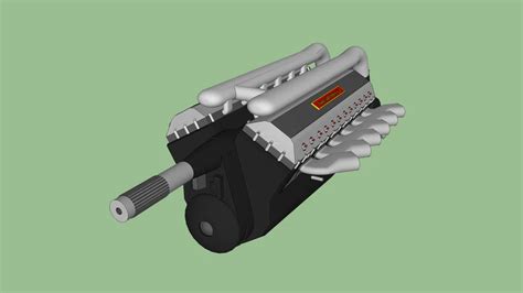 Imc Vs1725 S2 Ocelot Wwii Aircraft Engine 3d Warehouse