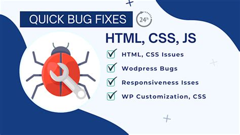 Fix Html Css Js Issue Wordpress Bugs By Code Web Fiverr