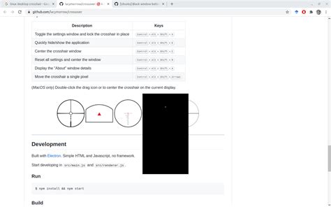 [linux Debian] Black Window Behind Crosshair · Issue 24 · Lacymorrow Crossover · Github