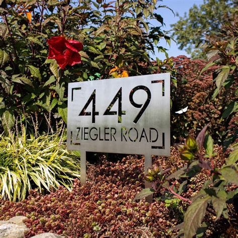Yard Address Sign Etsy