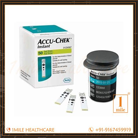 Roche Accu Chek Instant Pack Of 50s Blood Glucose Test Strip