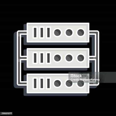 아이콘 서버 소셜 네트워크 기호와 관련이 있습니다 광택 스타일 심플한 디자인 일러스트레이션 개념에 대한 스톡 벡터 아트 및 기타 이미지 Istock