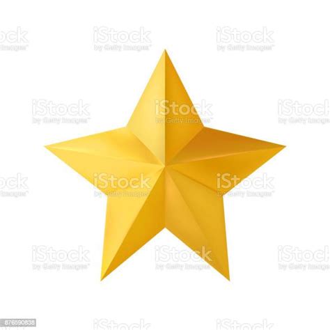 골든 현실적인 3d 크리스마스 스타 흰색 배경에 고립 벡터 일러스트입니다 0명에 대한 스톡 벡터 아트 및 기타 이미지 0명 3차원 형태 개념 Istock