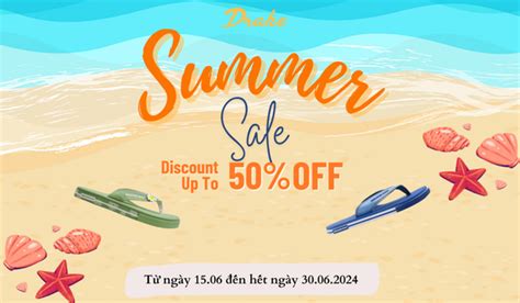 BÃO SALE CHÀO HÈ 2024 SALE UP TO 50 ALL ITEMS AT DRAKE VN