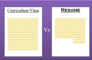 Difference Between CV And Resume With Comparison Chart Key Differences