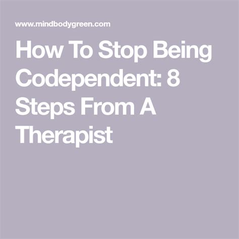 8 Steps To Overcome Codependency