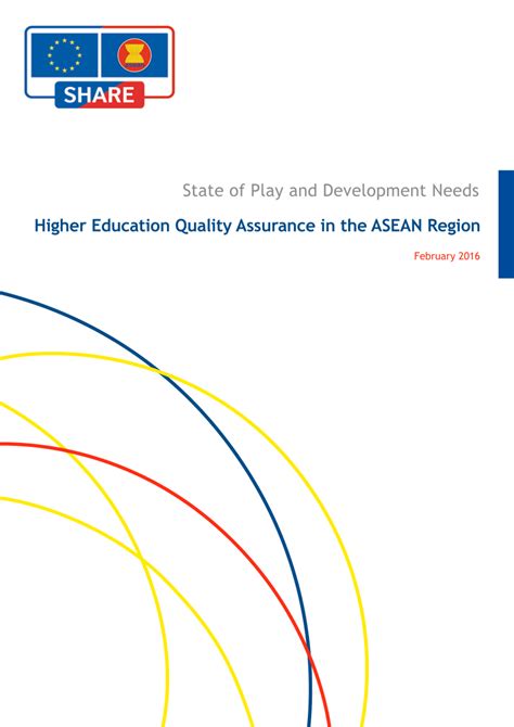 Pdf Higher Education Quality Assurance In The Asean Region