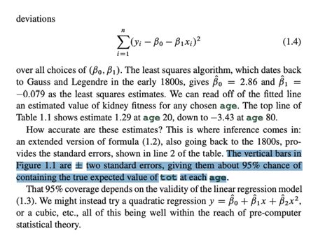Confidence Interval Example In Computer Age Statistical Inference