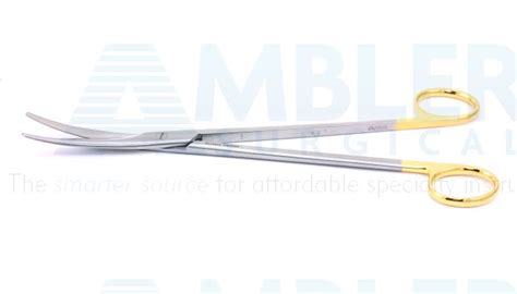 Mayo Dissecting Scissors 9 Curved Tc Beveled Blades Blunt Tips