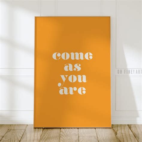 Come As You Are Etsy
