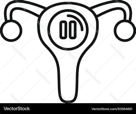 Menopause Sweat Icon Outline Wife Life Royalty Free Vector