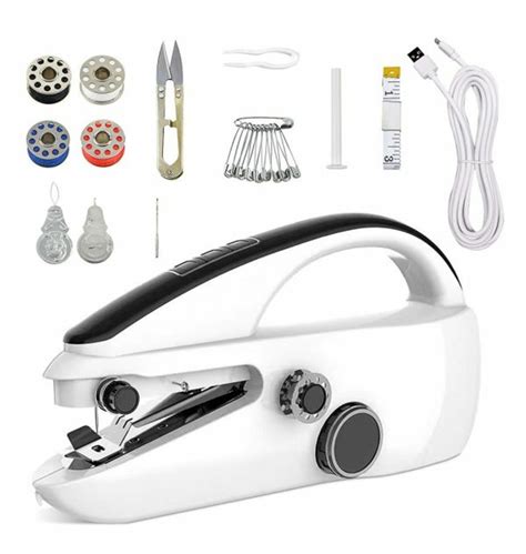 미니 핸드 헬드 재봉틀 배터리 전원 전기 Usb 빠른 스티칭 홈 바느질 Diy 티몬