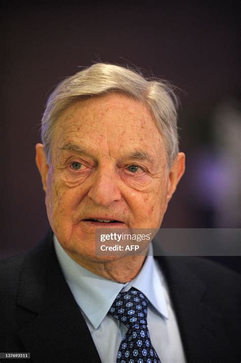 The Chairman Of The Soros Fund Management George Soros Speaks To