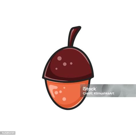Clipart Biji Ek Tunggal Ilustrasi Stok Unduh Gambar Sekarang Alam Biji Biji Pohon Ek Istock