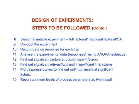 design of experiments ppt physics science