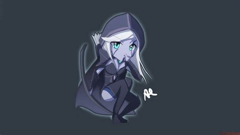 Traxex The Drow Ranger Chibi Dota 2 Game Wallpapers Gallery