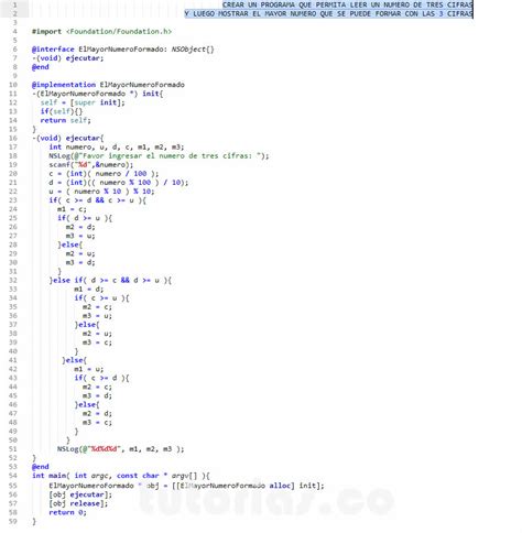 POO Objective C El Mayor Numero Formado Tutorias Co